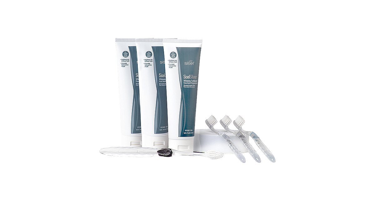 SiselSilver™ Whitening Toothpaste and Brush Pack | Sisel International
